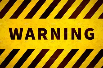 contoh warning sentence