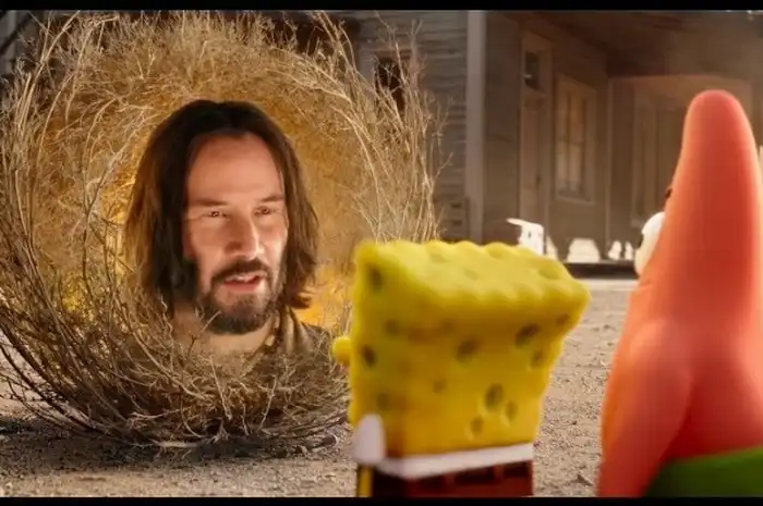 Wow! Aktor Keanu Reeves Jadi Cameo di Film SpongeBob Tahun Depan ...