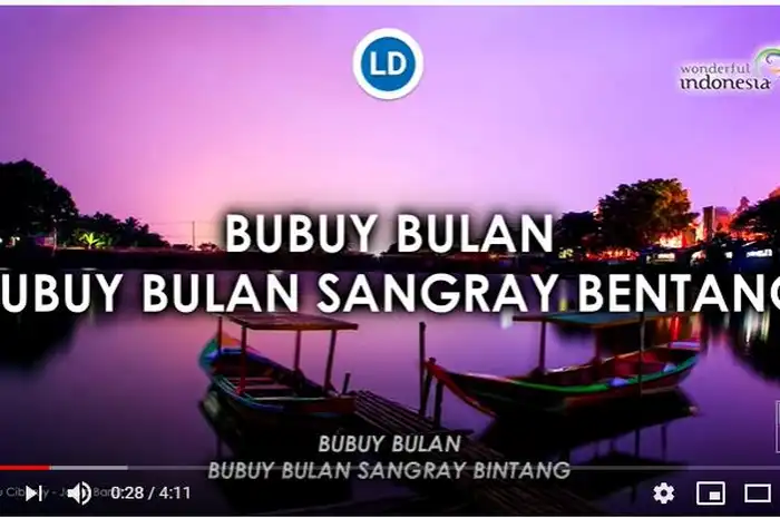 Lirik 'Bubuy Bulan' Lagu Dari Daerah Sunda, Jawa Barat, Bubuy bulan ...