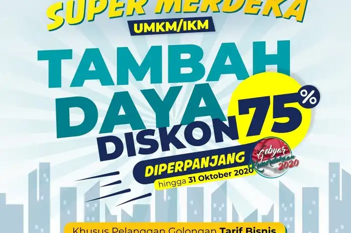 PLN Perpanjang Program Diskon Tambah Daya “Super Merdeka” untuk UMKM ...