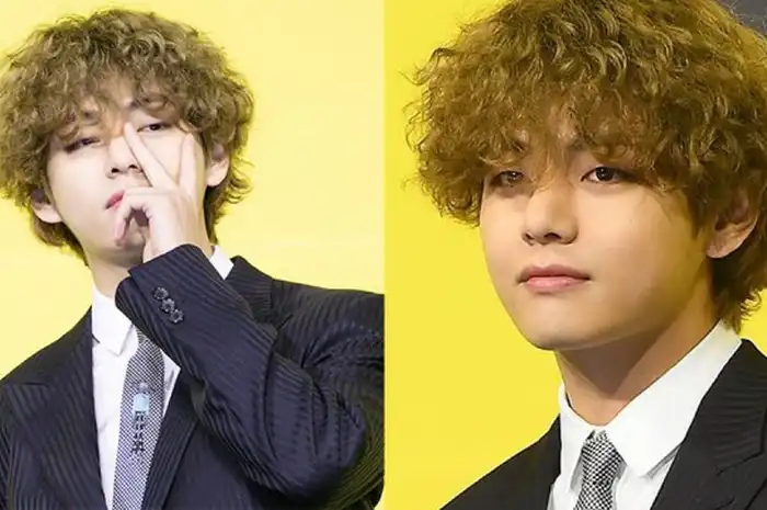 Gemas! Rambut Kriting V BTS saat Promosi 'Butter' Jadi Sorotan ARMY ...