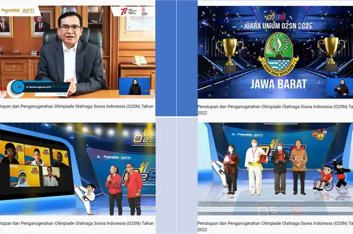 Provinsi Jawa Barat Raih Juara Umum O2SN 2022 Tingkat Nasional - Sonora.id