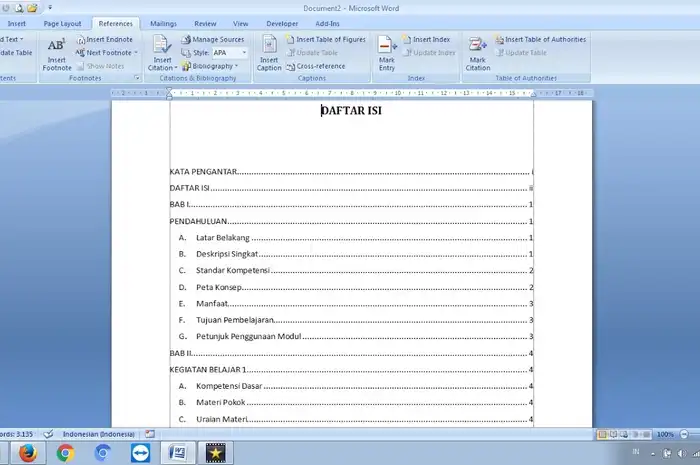 7 Contoh Daftar Isi Makalah yang Benar dan Sesuai dengan Pedoman ...