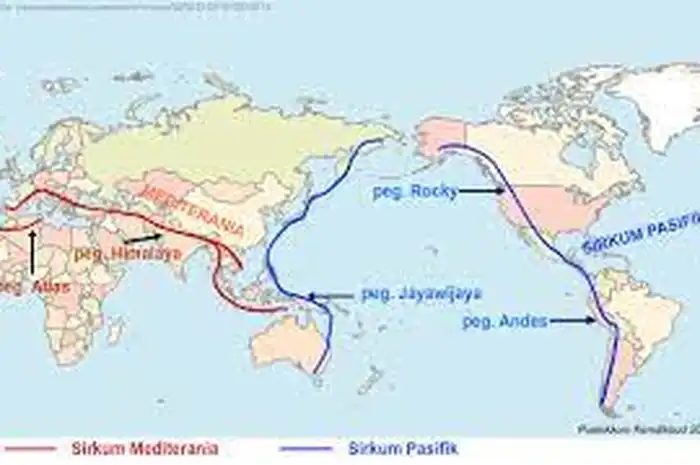 Mengenal Sirkum Pasifik: Rute dan Negara yang Dilalui, Materi Geografi ...