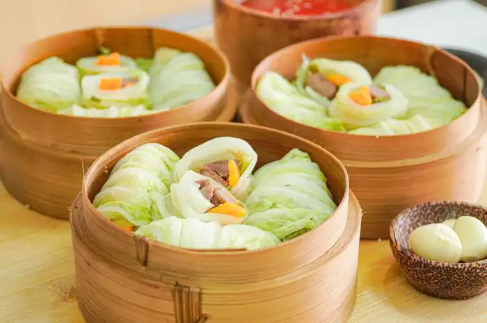 Resep Sawi Gulung Isi Daging Masak Kukus, Enak dan Rendah Kalori ...