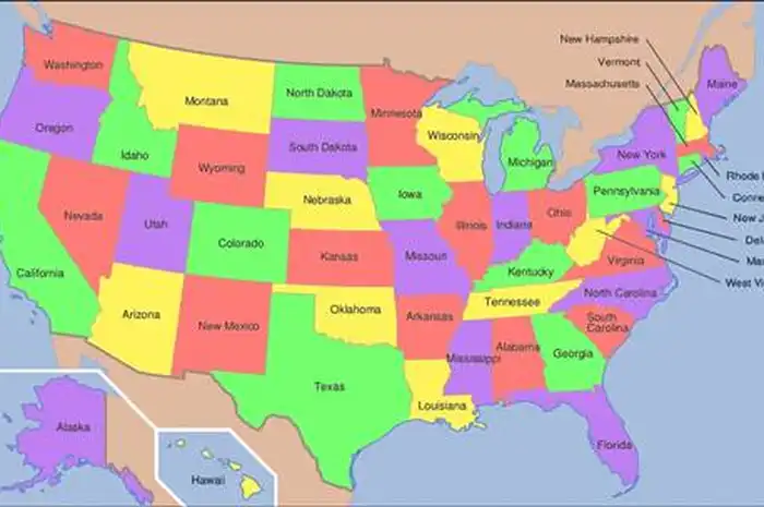 10 Negara Bagian Terkecil di Amerika Serikat Beserta Luas Wilayahnya - Sonora.id