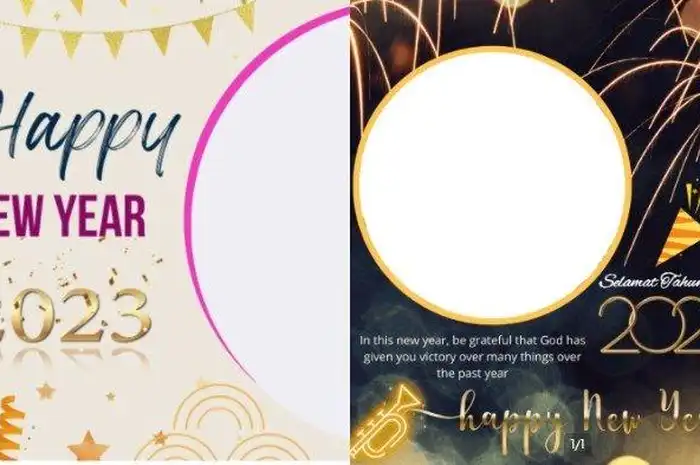 Berikut Ini 70 Link Twibbon Tahun Baru 2023 dan Cara Mudah Membuatnya! - Sonora.id