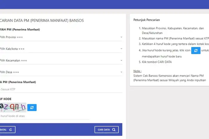 Cara Cek Bansos Kemensos.go.id Februari 2025, Mudah dan Sederhana - Sonora.id