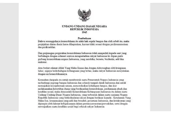 Apa Makna Alinea Pertama Pembukaan Uud 1945 Simak Jawabannya Di Sini Sonoraid 