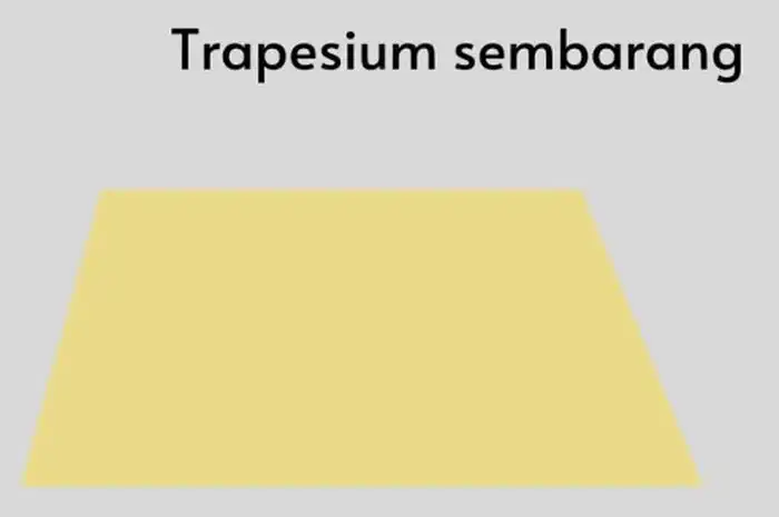 Sifat dan Ciri-ciri Trapesium, dengan Rumus dan Contoh Soalnya - Sonora.id