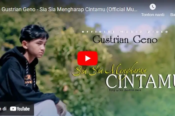 Lirik dan Chord 'Sia-sia Mengharap Cintamu', Baru Trending di Youtube ...