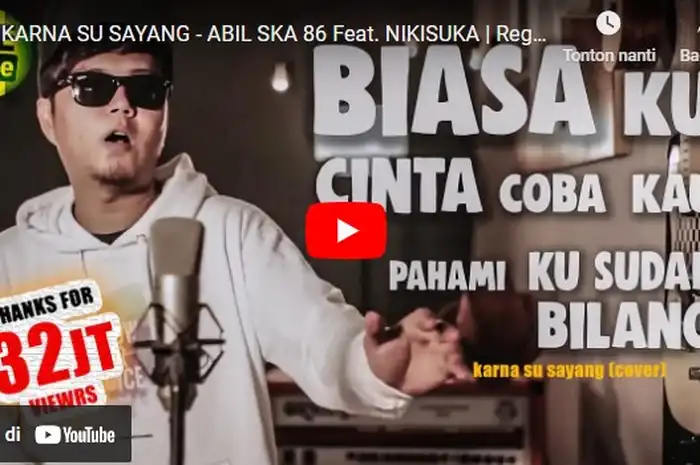 Lirik Lagu Karna Su Sayang Versi Reggae, Biarkan cinta tumbuh sebisanya - Sonora.id