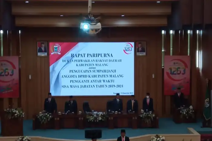 DPRD Kabupaten Malang Gelar Rapat Paripurna dalam Rangka Pengucapan Sumpah/Janji Anggota DPRD ...