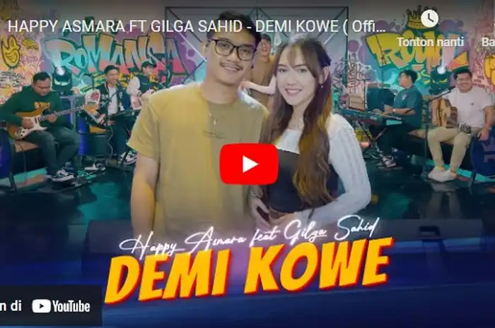 Lirik Lagu Demi Kowe - Happy Asmara feat Gilga Sahid, Aku lilo adoh omah - Sonora.id