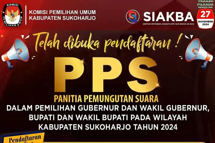 Jelang Pilgub dan Pilkada 2024, KPU Sukoharjo Buka Pendaftaran PPS - Sonora.id