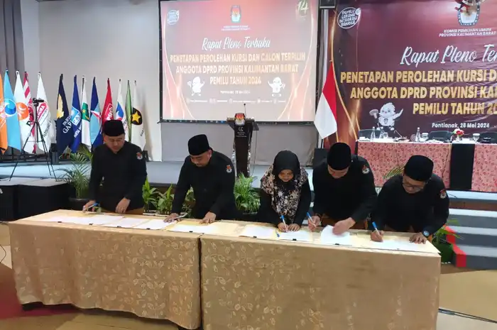 KPU Provinsi Kalbar Tetapkan Perolehan Kursi dan Calon Terpilih Anggota DPRD Provinsi - Sonora.id