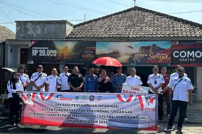 Satpol PP Kabupaten Malang dan Bea Cukai Malang Gelar Operasi Sosialisasi Sobo Kampung untuk ...