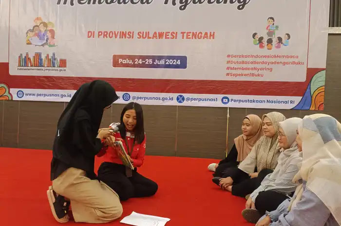 Perpusnas Gencarkan Gerakan Membaca Nyaring di Palu - Sonora.id