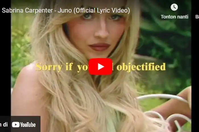 Lirik Lagu Juno – Sabrina Carpenter, Lengkap dengan Terjemahan - Sonora.id