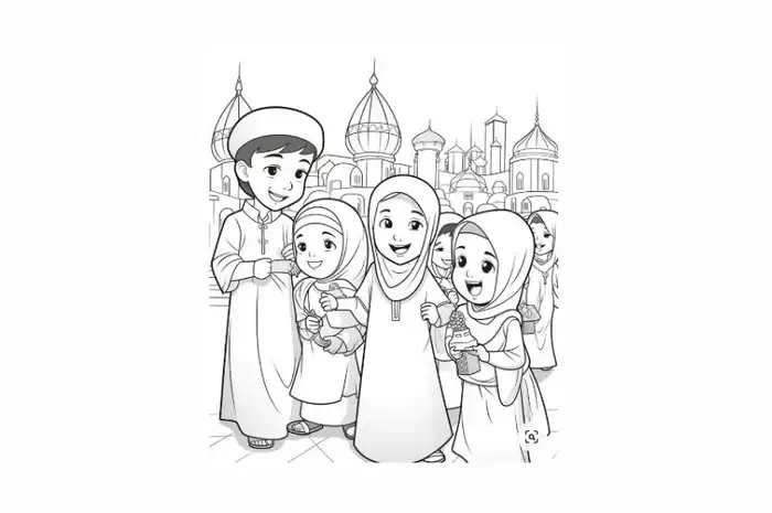 20 Link Mewarnai Gambar Hari Santri 22 Oktober, Cocok untuk Lomba! - Sonora.id