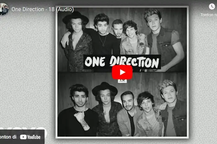 Lirik Lagu 18 - One Direction, Lengkap dengan Terjemahan - Sonora.id