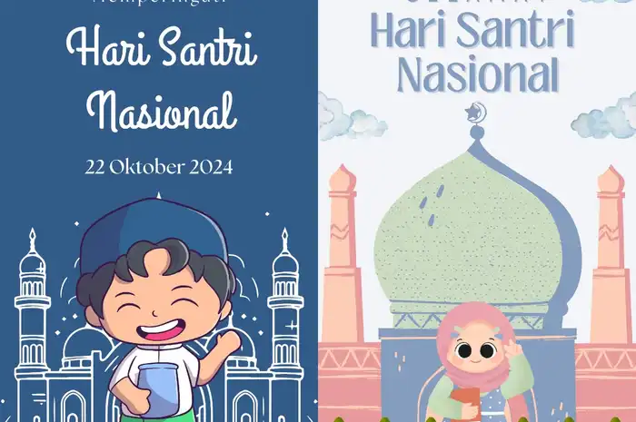 30 Contoh Poster Hari Santri Nasional 2024 dan Link Download - Sonora.id