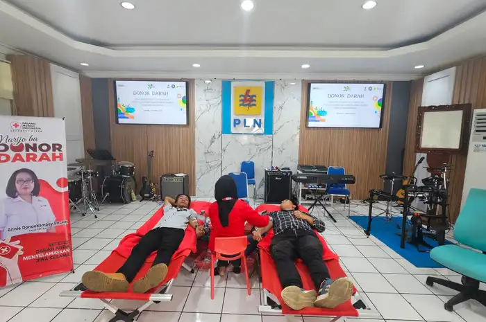 Sambut Hari Listrik Nasional Ke-79, PLN UP3 Manado Gelar Donor Darah - Sonora.id