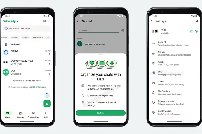 WhatsApp Rilis Fitur 'List', Pengguna Bisa Mengategorikan Chat Sesuai ...