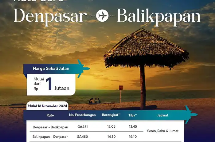 Garuda Indonesia Resmi Buka Rute Baru ke IKN - Sonora.id