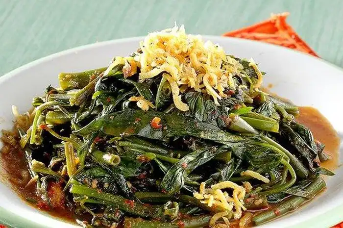 Resep Cah Kangkung Teri Jengki, Ide Menu Makan Malam Praktis - Sonora.id