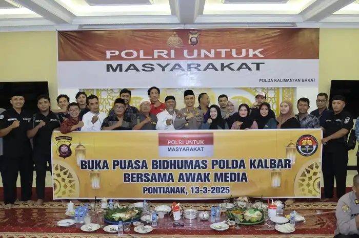 Polda Kalbar Gelar Buka Puasa Bersama Awak Media di Kalbar - Sonora.id