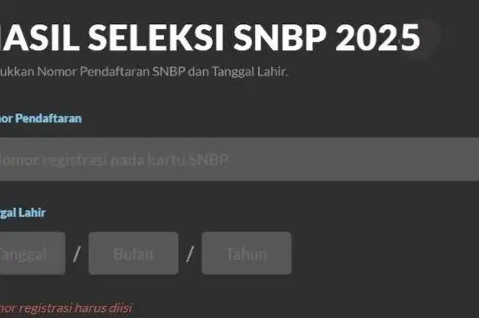 Cara Melihat Nomor Registrasi SNBP 2025 untuk Cek Hasil Pengumuman - Sonora.id