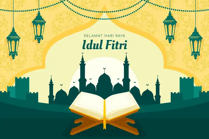 40 Gambar Ucapan Minal Aidin Wal Faizin, Desain Islami dan Menarik - Sonora.id