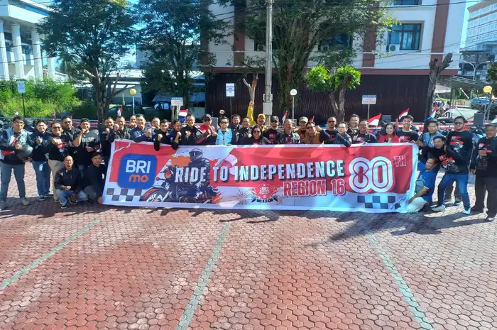 Peringati HUT RI ke-80, BRI Region 16 Manado Gelar Touring bareng Insan ...