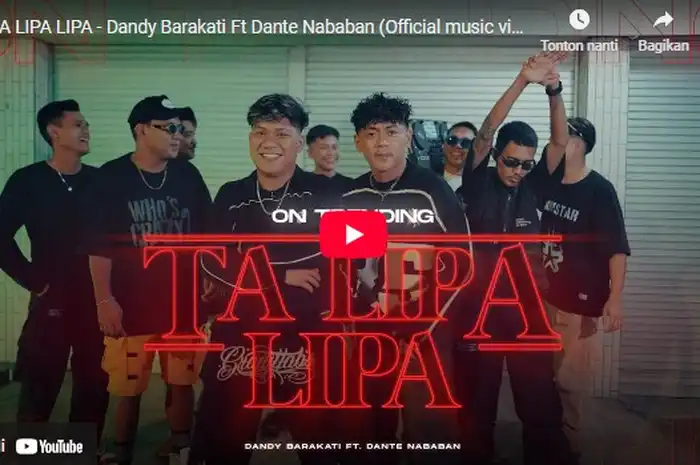 Lirik Lagu Ta Liap Lipa - Dandy Barakati feat Dante Nababan - Sonora.id