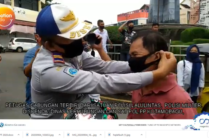 Puluhan Warga Kotamobagu Terjaring Razia karena Tak Pakai Masker - Sonora.id