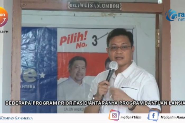 Paslangan Calon Walikota Manado Menggelar Kampanye Tatap Muka - Sonora.id