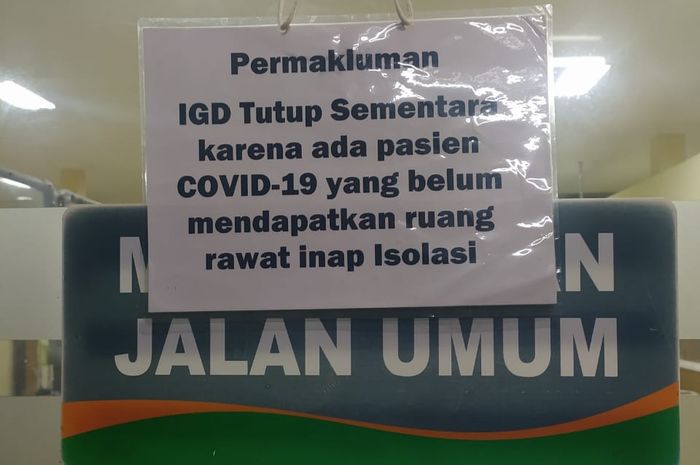 Ruang Isolasi RSUD Wangaya Kota Denpasar Penuh, IGD Terapkan Sistem Buka Tutup - Sonora.id