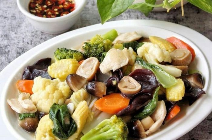 Resep Membuat Capcay Sayur Kukus Menu Untuk yang Sedang Diet - Sonora.id