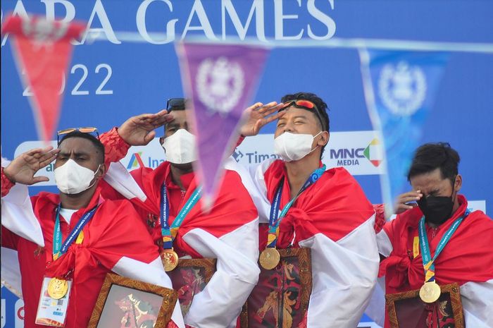Semangat Pantang Menyerah, Tim Pararenang Indonesia Rebut Emas Nomor ...