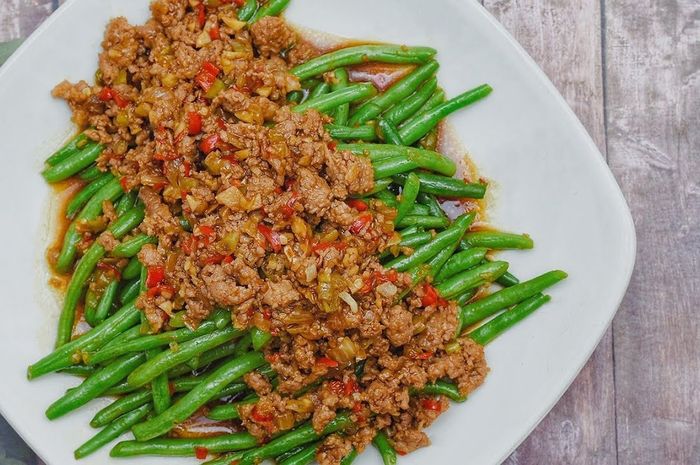 Resep Membuat Tumis Buncis Daging Sapi Cincang yang Lezat - Sonora.id