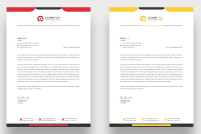 9 Contoh Kop Surat Resmi hingga Kreatif, Lengkap dengan Struktur ...