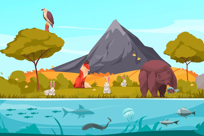 14 Contoh Rantai Makanan sesuai Ekosistem, di Sawah hingga Laut - Sonora.id