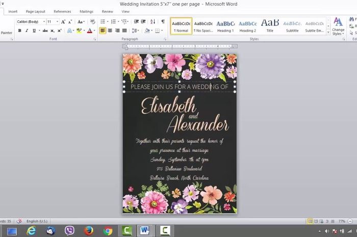 Cara Membuat Undangan di Word, Mudah dan Praktis, Gak Perlu Bayar ...