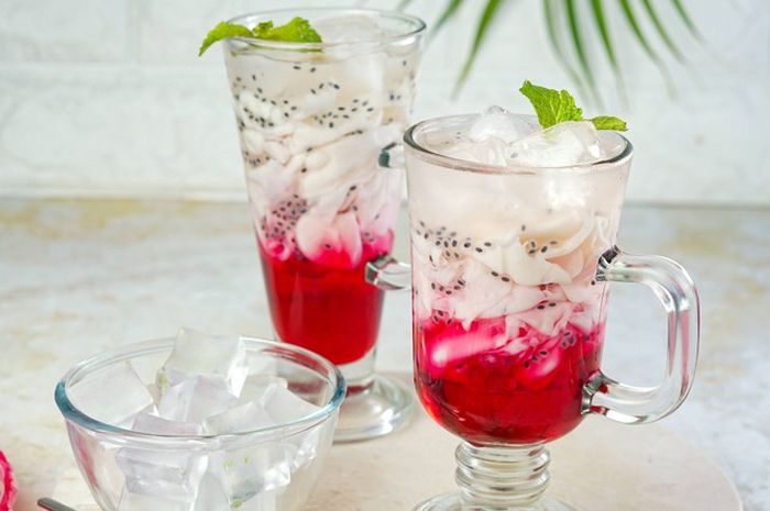 Resep Minuman Es Kopyor Merah Putih, Bertemakan Kemerdekaan Indonesia ...