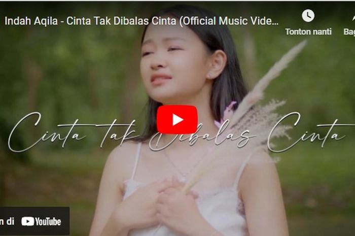 Lirik Lagu Cinta Tak Dibalas Cinta - Indah Aqila, Rasakan Sakitnya Aku - Sonora.id