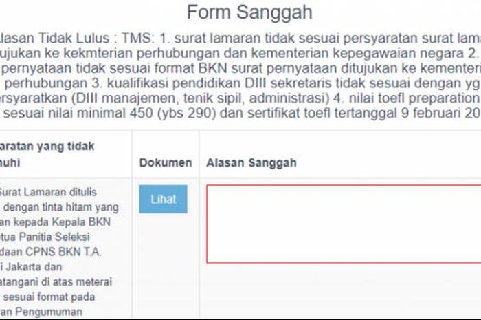 Contoh Alasan Sanggah Seleksi Administrasi CASN Tahun 2023, Lengkap! - Sonora.id