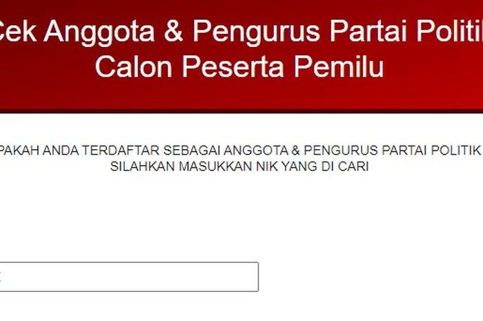 Cara Cek Nama di Sipol Pemilu 2024, Siapkan NIK Dulu - Sonora.id Cara Cek Nama di Sipol Pemilu 2024, Siapkan NIK Dulu - Sonora.id