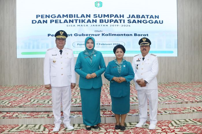 Yohanes Ontot Dilantik Sebagai Bupati Sanggau - Sonora.id