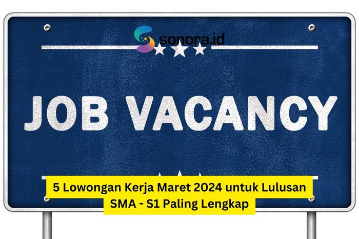 5 Lowongan Kerja Maret 2024 untuk Lulusan SMA - S1 Paling Lengkap ...